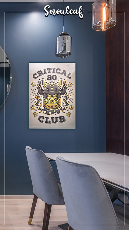 Critical 20 Club – Cute Black Dragon – Snouleaf Tees